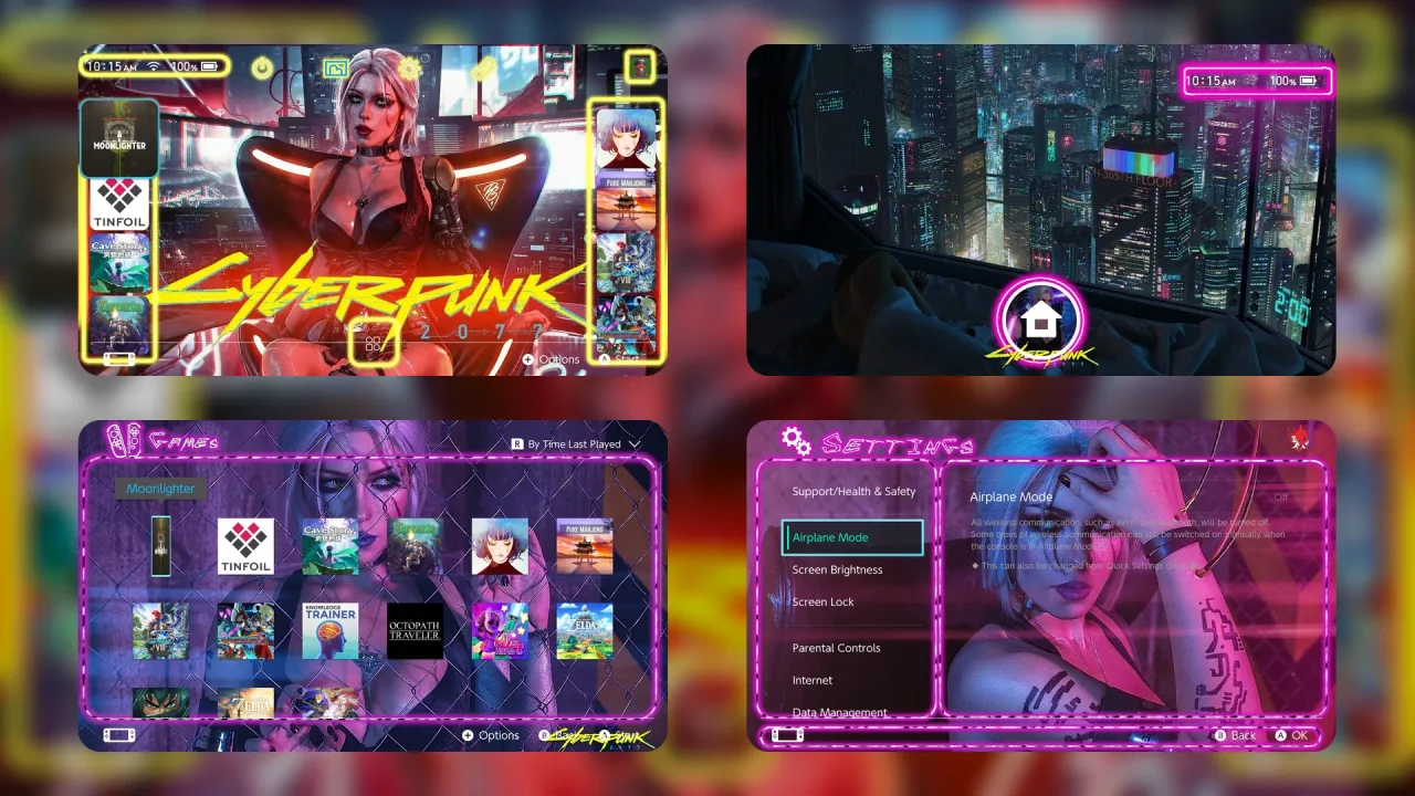 Cyberpunk Ciri 2077 | Switch Packs | Themezer