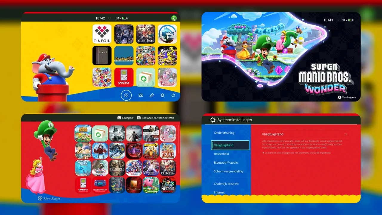 Mario Wonder - By SenZ | Switch Packs | Themezer