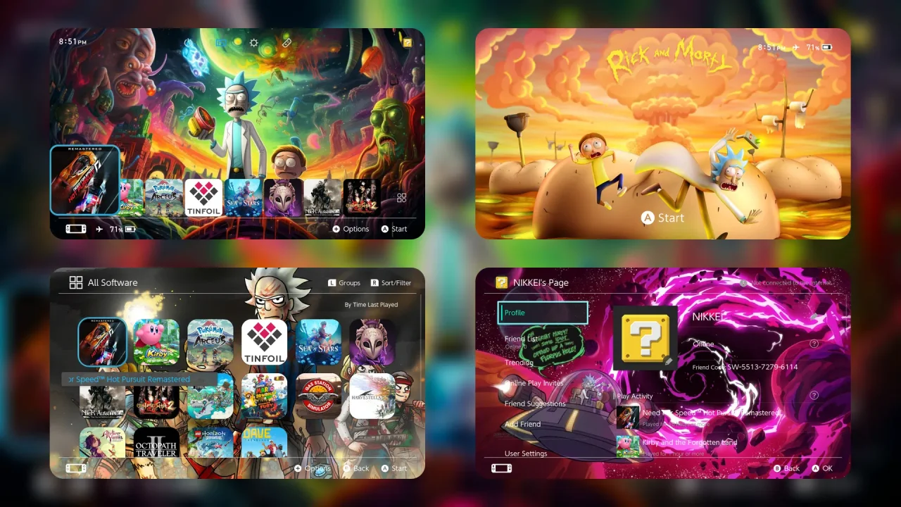 Rick&Morty | Switch Packs | Themezer