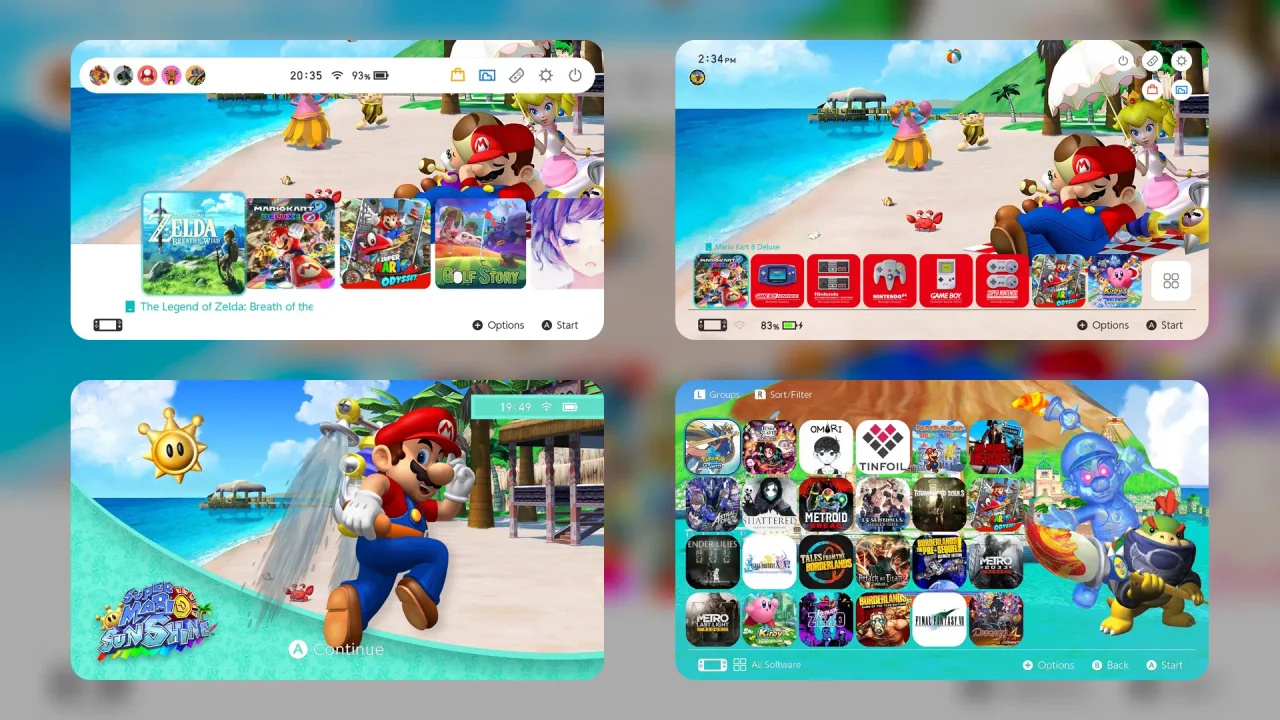 Super Mario Sunshine Theme Pack | Switch Packs | Themezer