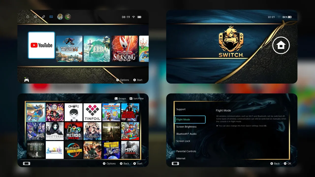 Gold Blue | Switch Packs | Themezer