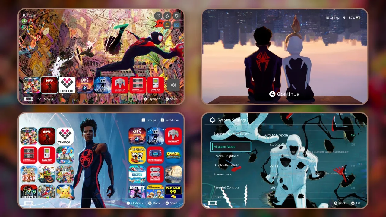 Across The Spider-Verse | Switch Packs | Themezer