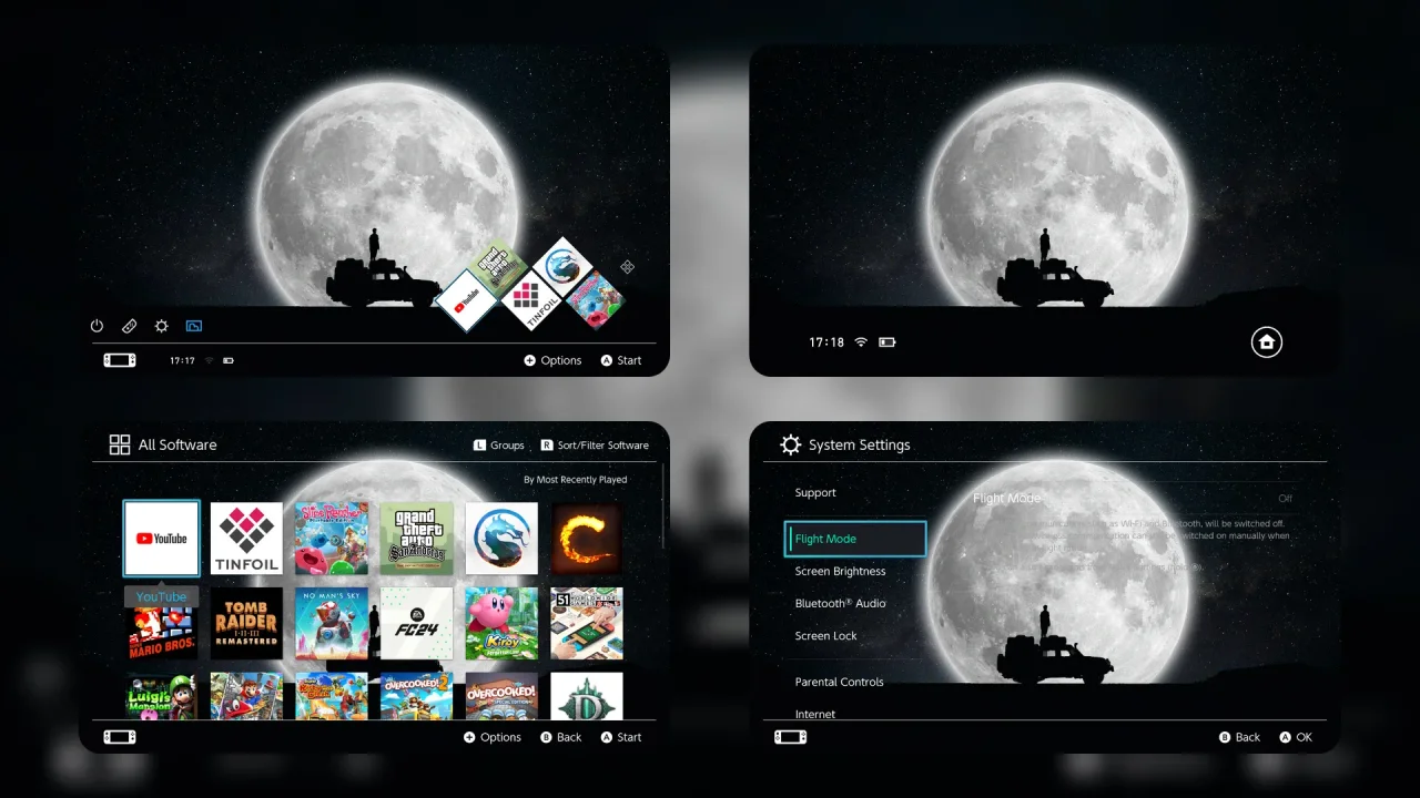 Moon Theme | Switch Packs | Themezer