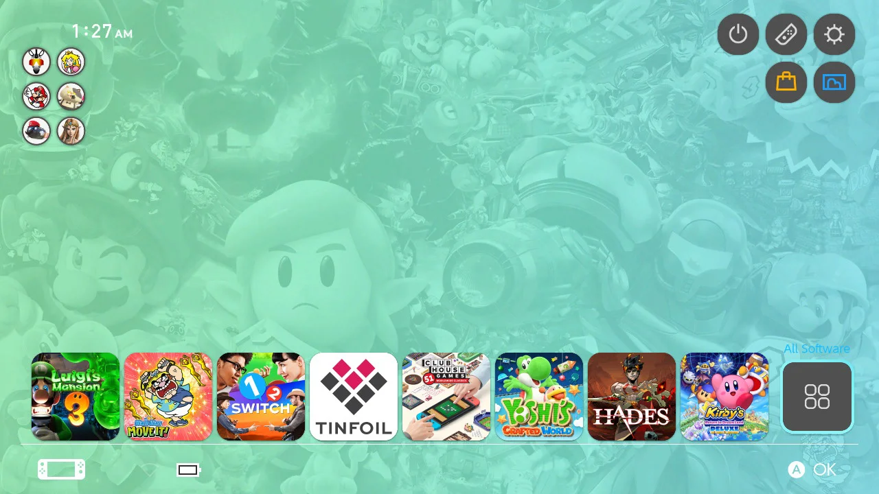 Switch Games Collage - Animal Crossing Green-N-Blue | Home Menu ...