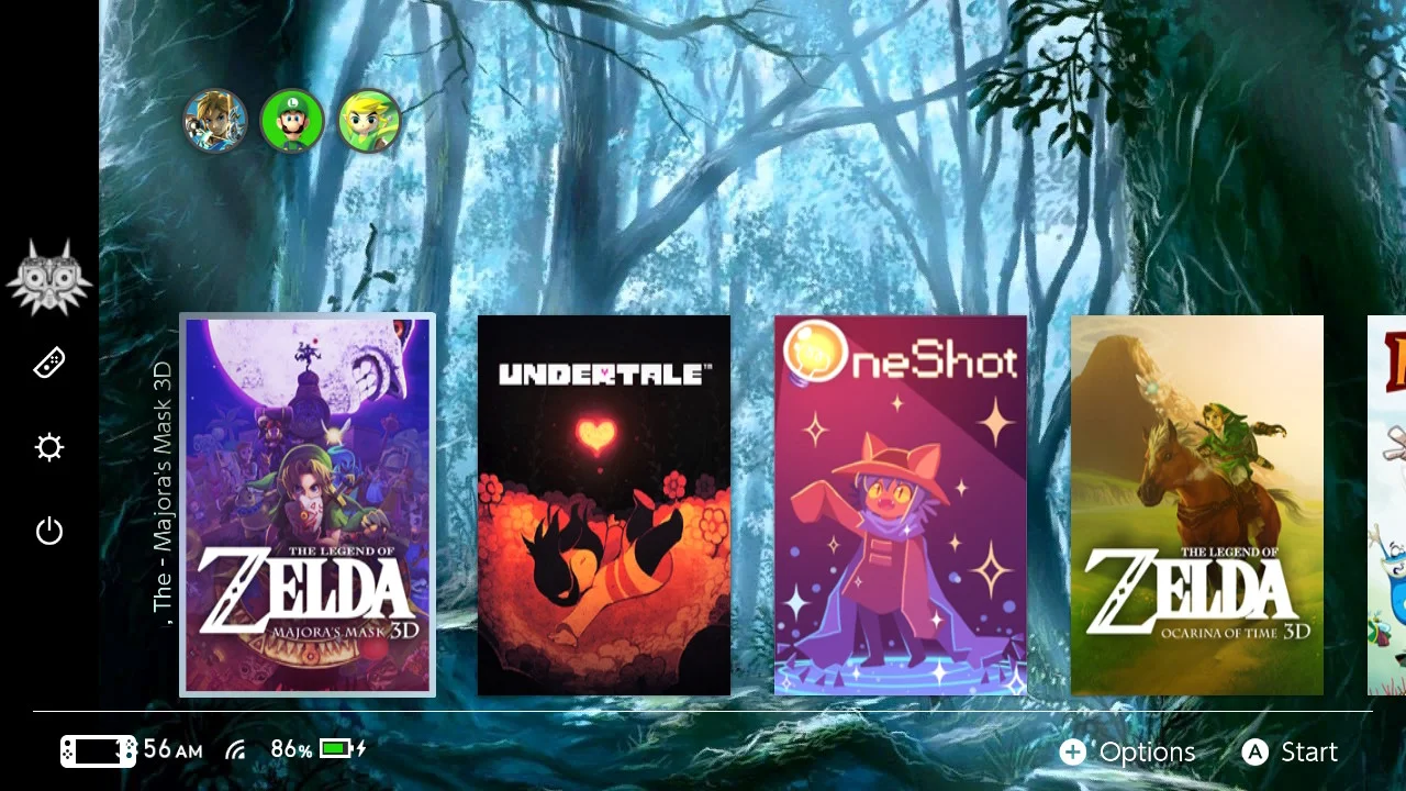 Lost Woods Majora's Mask Vertical Icons | Home Menu | Switch Themes ...