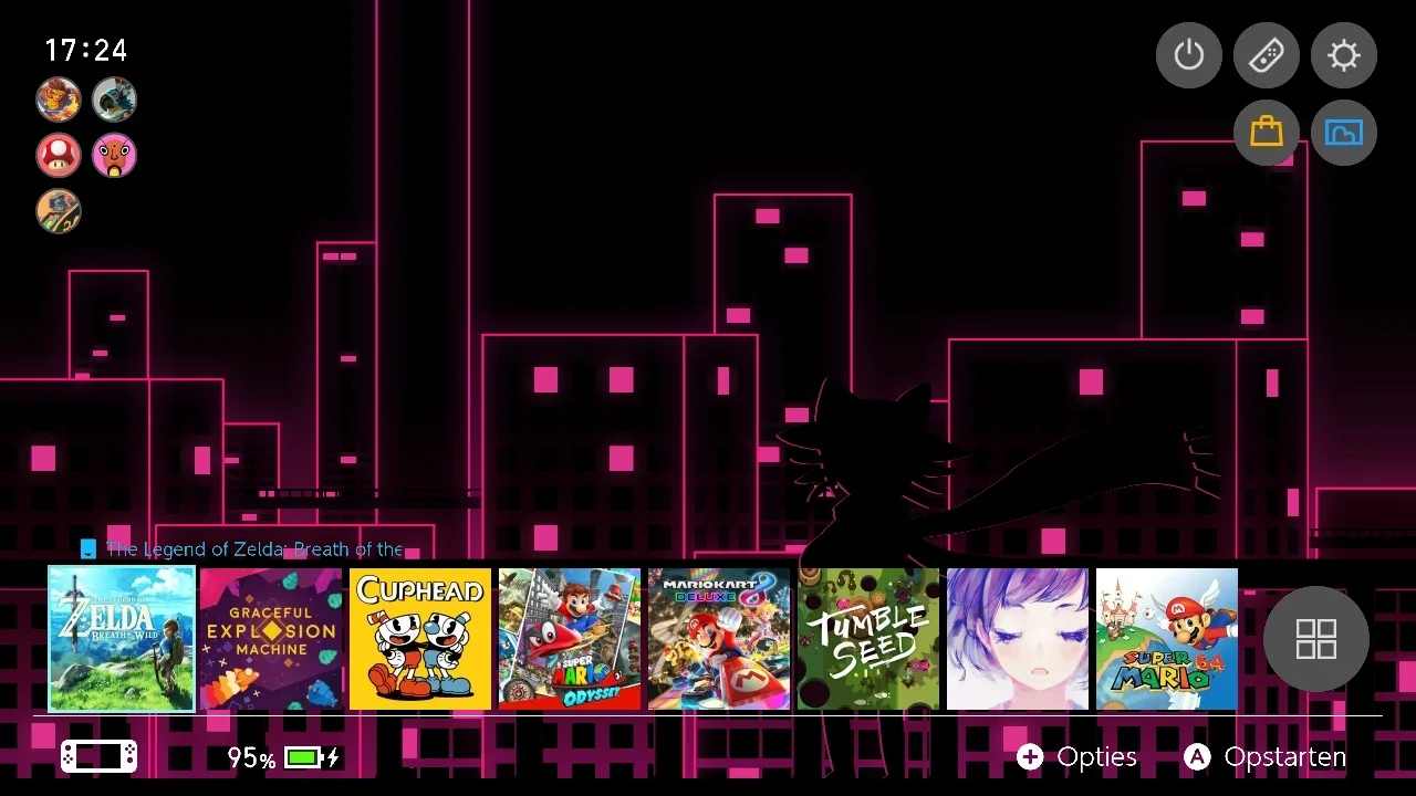 oneshot home screen | Home Menu | Switch Themes | Themezer