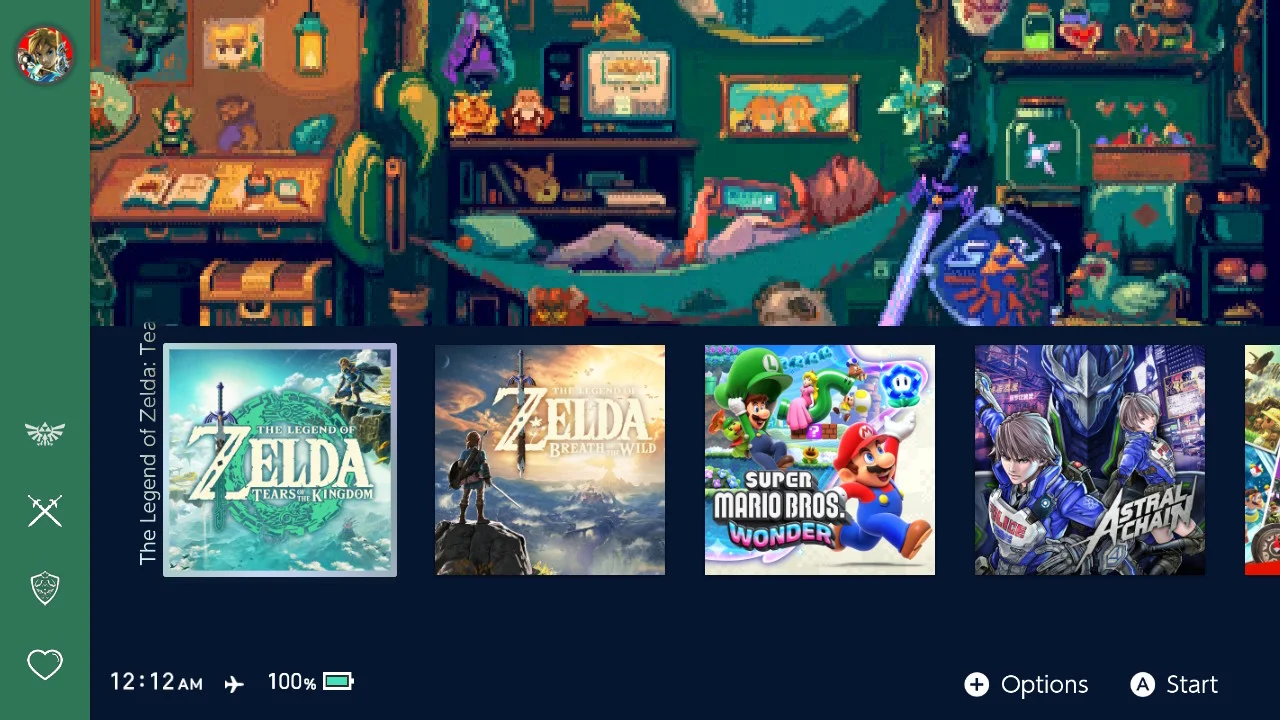 Link Chillax V1 - Animated BG Home 1x1 | Home Menu | Themes | Themezer