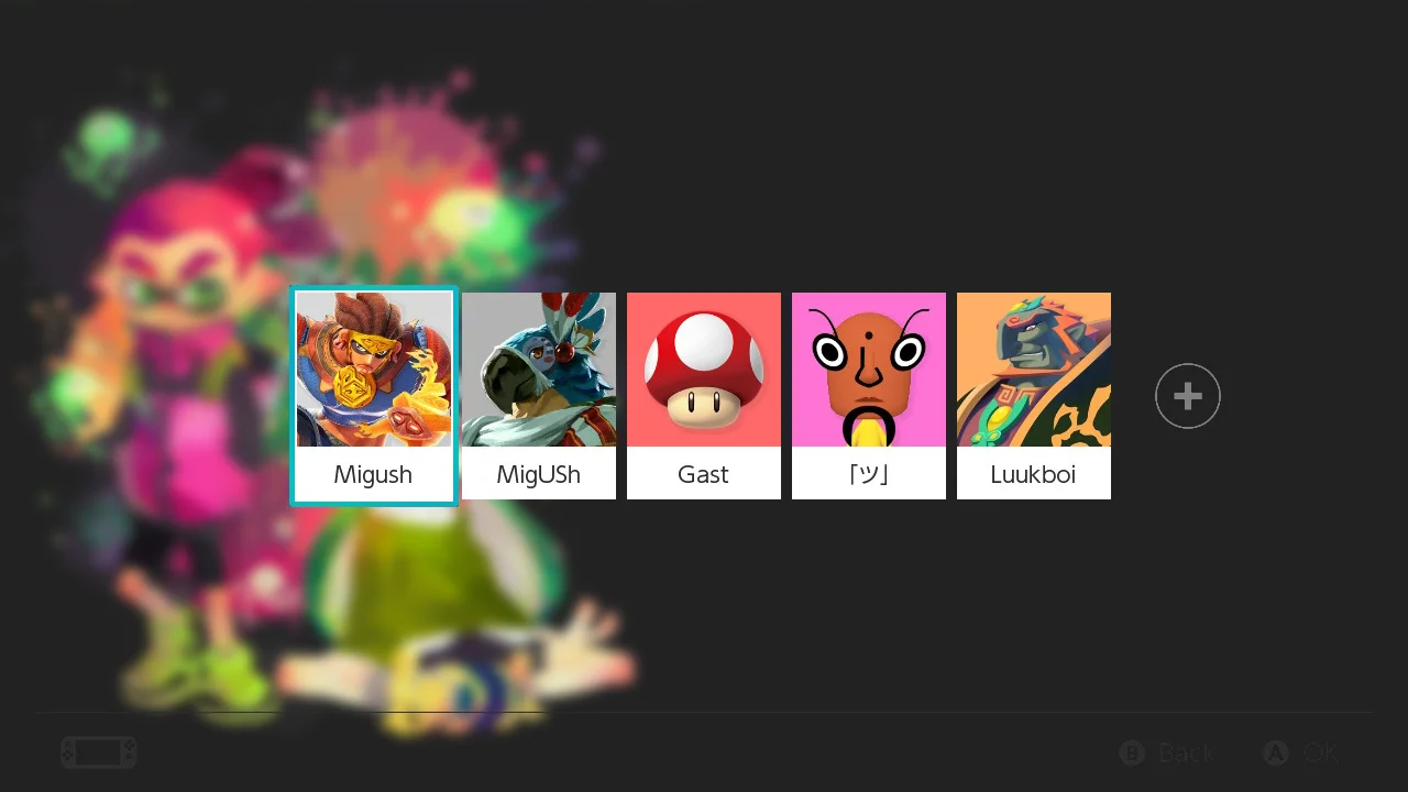 Splatoon Simple | Player Selection | Switch Themes | Themezer