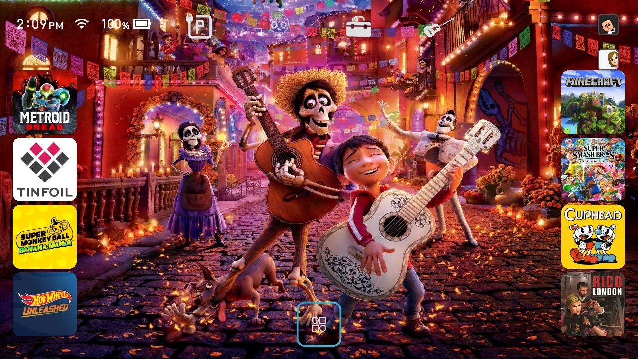 DISNEY'S COCO home | Home Menu | Switch Themes | Themezer
