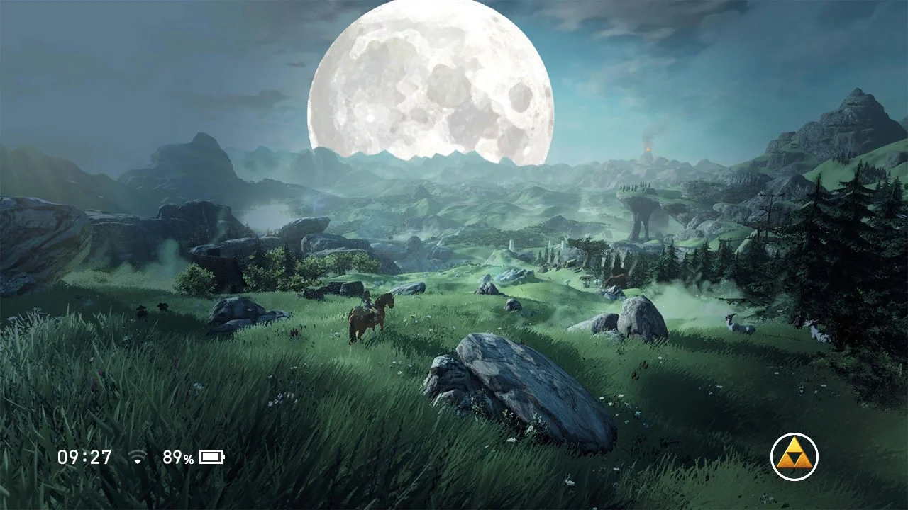 botw dark lock simple custom triforce | Lockscreen | Switch Themes | Themezer