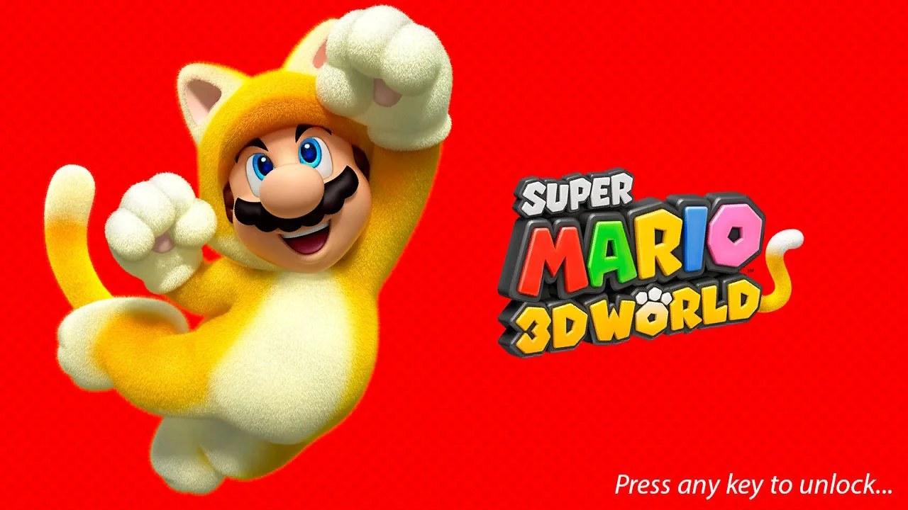 Super Mario 3D World - Lock | Lockscreen | Switch Themes | Themezer