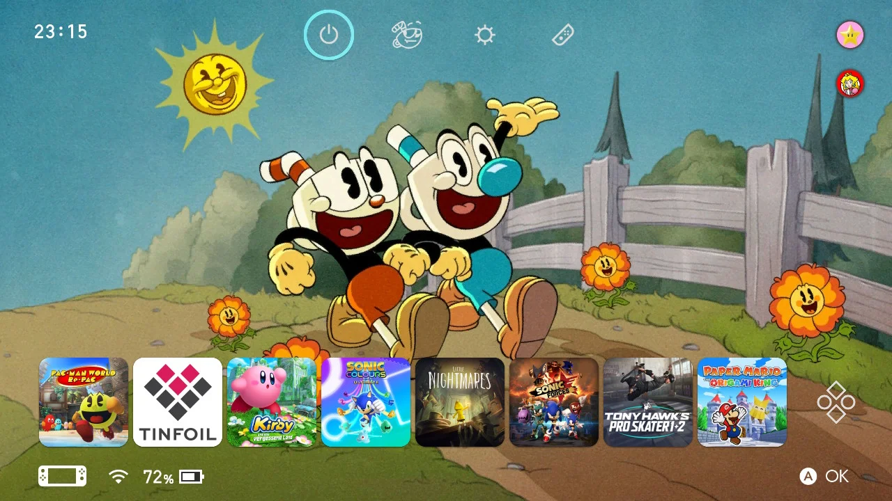 Cuphead main | Home Menu | Switch Themes | Themezer