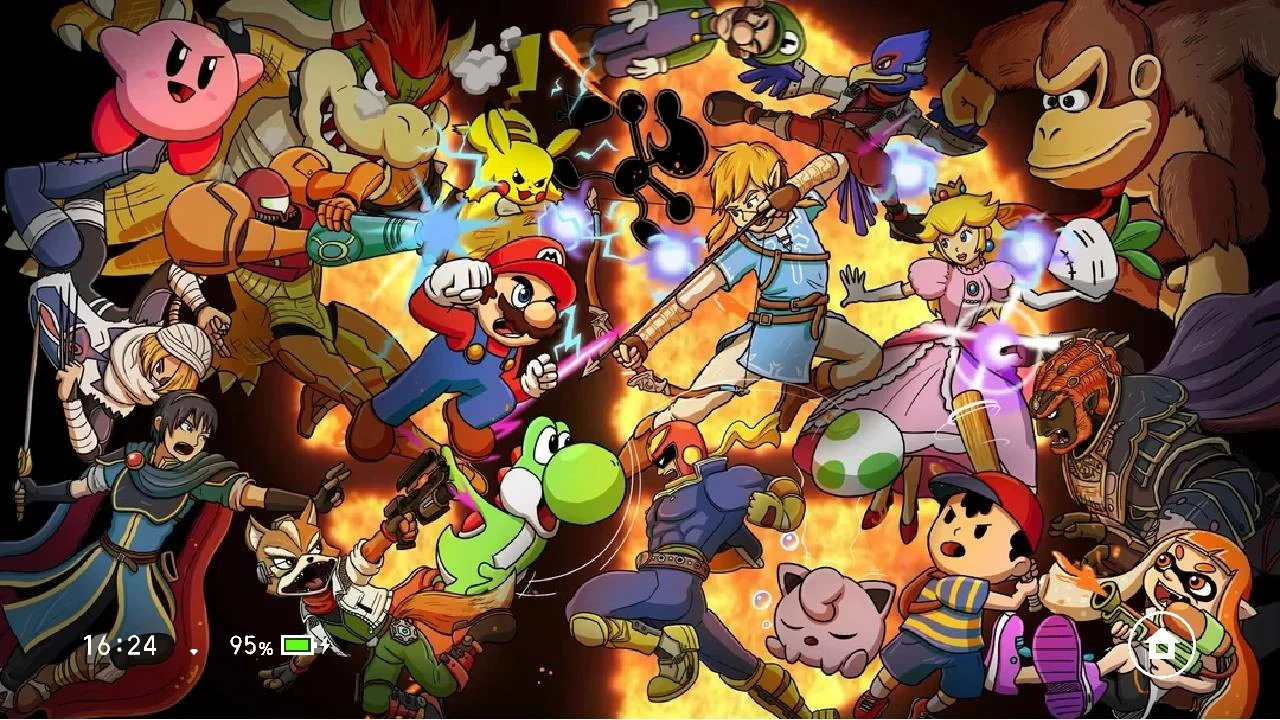 Super Smash Bros. Fighters | Lockscreen | Switch Themes | Themezer