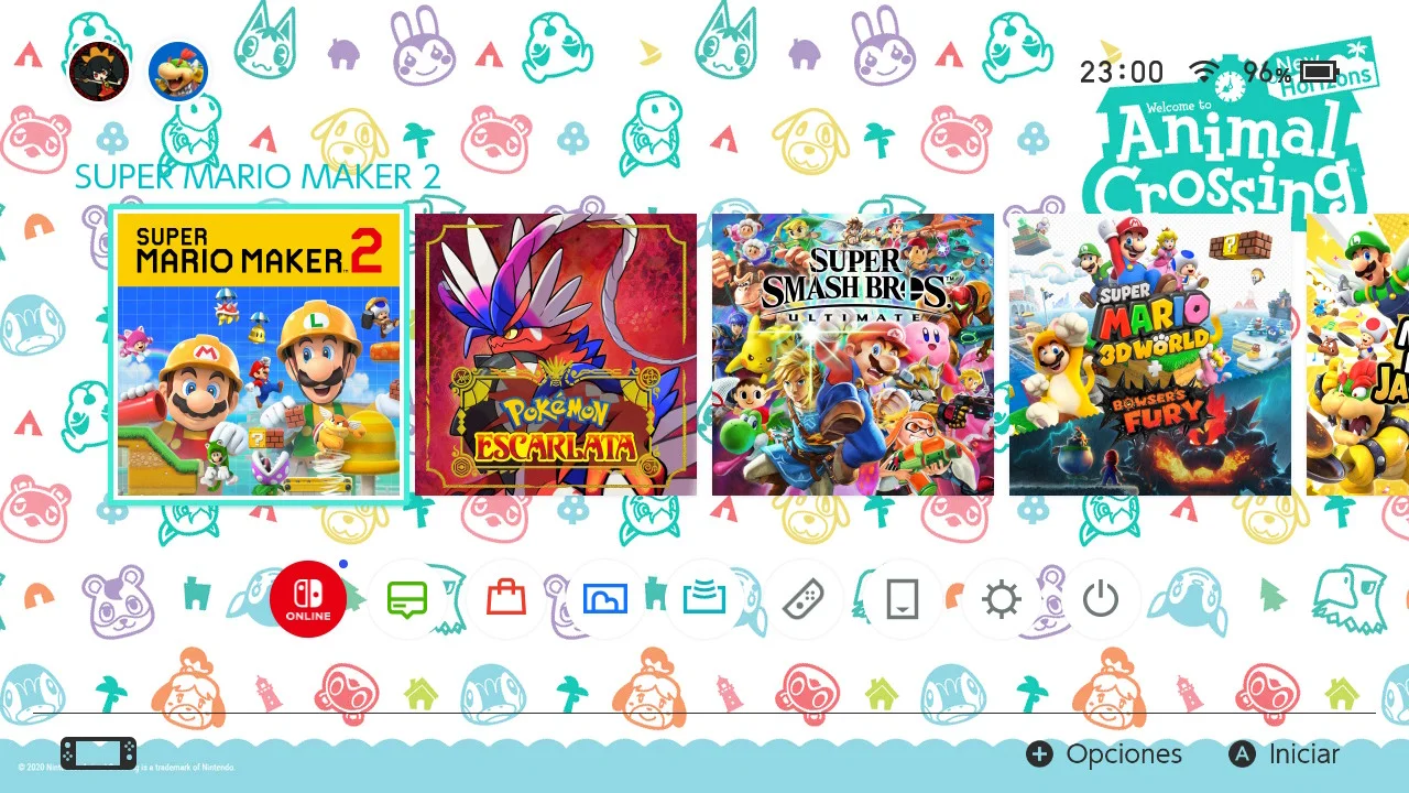 Animal Crossing | Home Menu | Switch Themes | Themezer