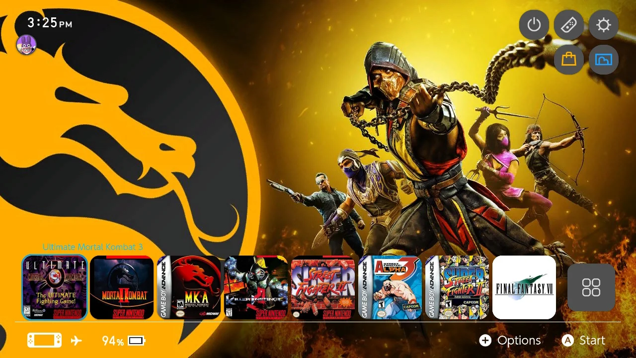 Mortal Kombat 11 | Home Menu | Switch Themes | Themezer