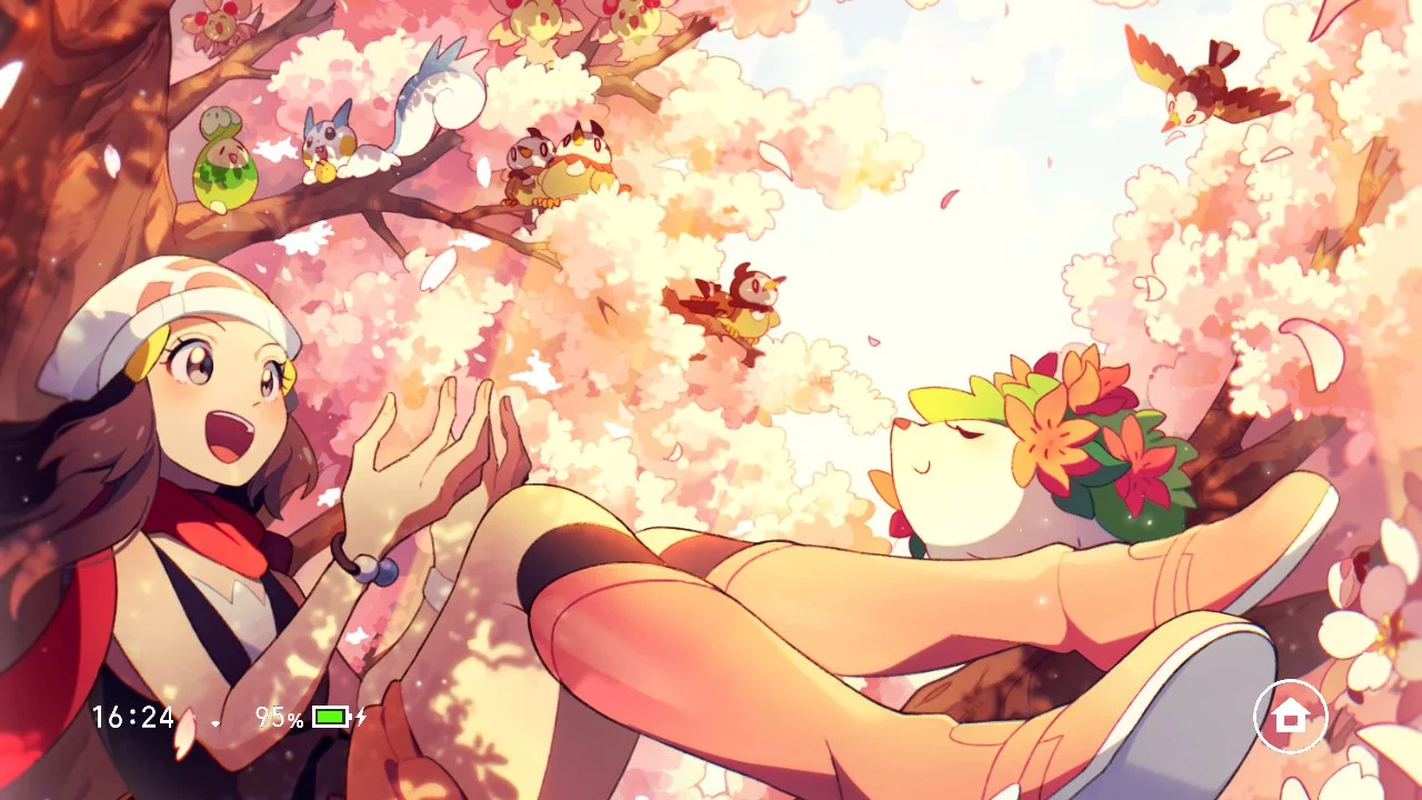 Dawn and Shaymin Sakuras | Lockscreen | Switch Themes | Themezer