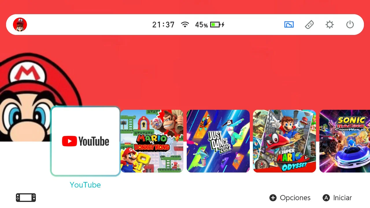 Mario bros prueba #2 | Home Menu | Switch Themes | Themezer