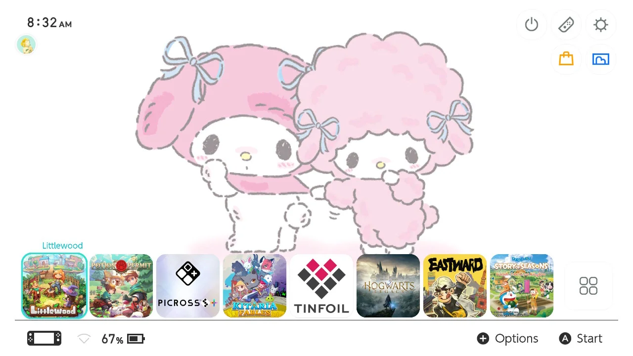 my melody (home) | Home Menu | Switch Themes | Themezer