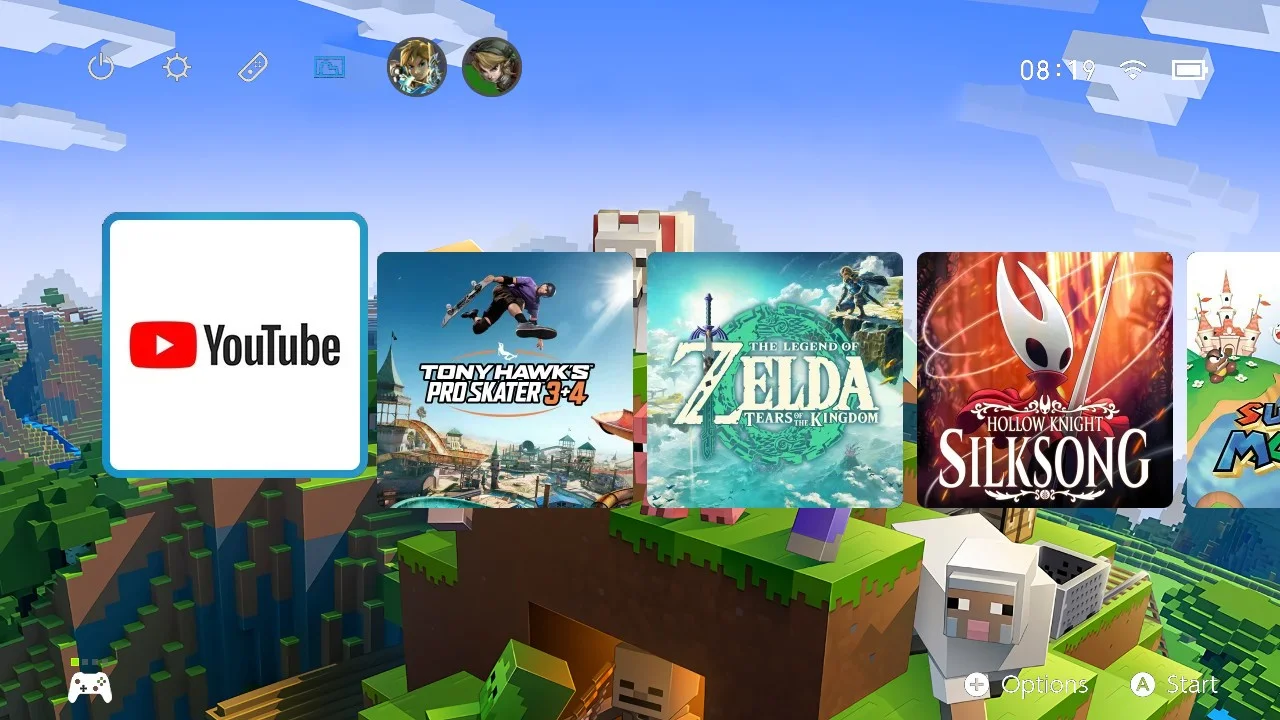 Minecraft Home | Home Menu | Switch Themes | Themezer