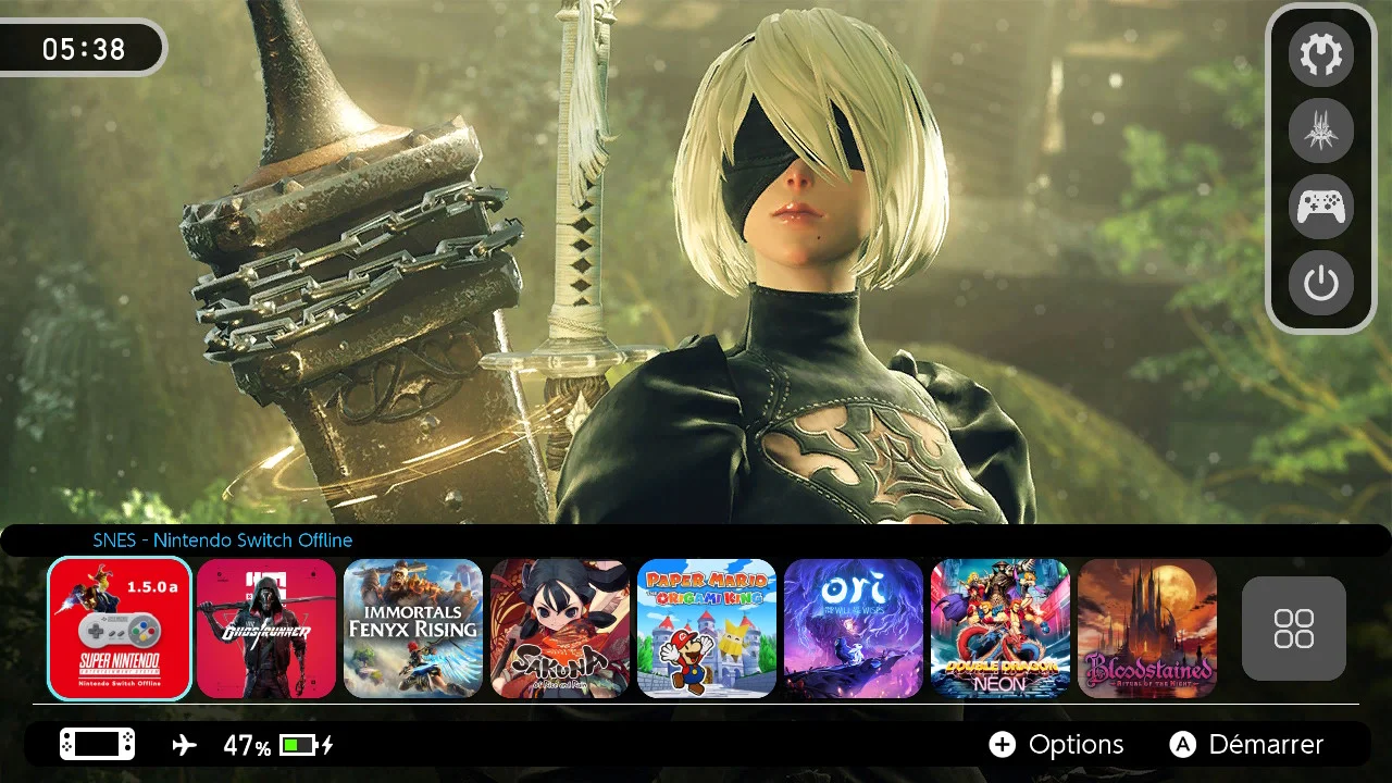 Nier Automata - Home | Home Menu | Switch Themes | Themezer
