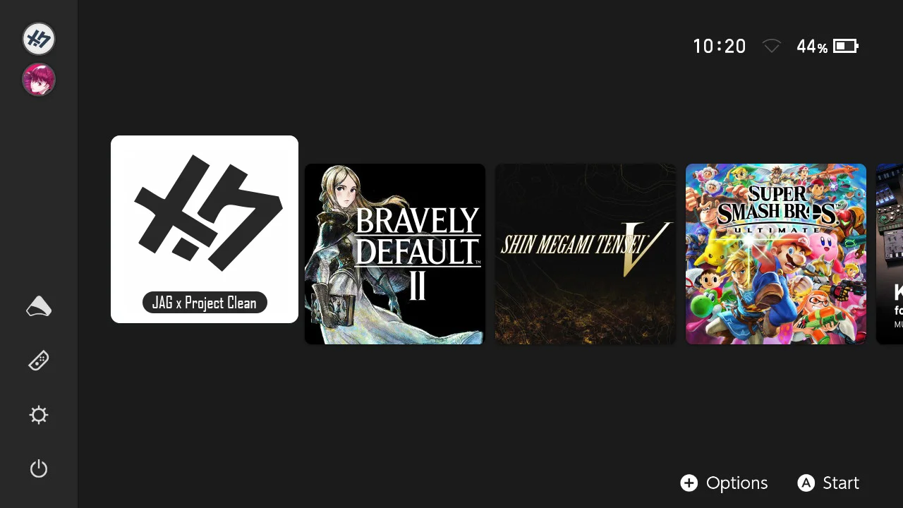 JAG x Project Clean | Home Menu | Switch Themes | Themezer