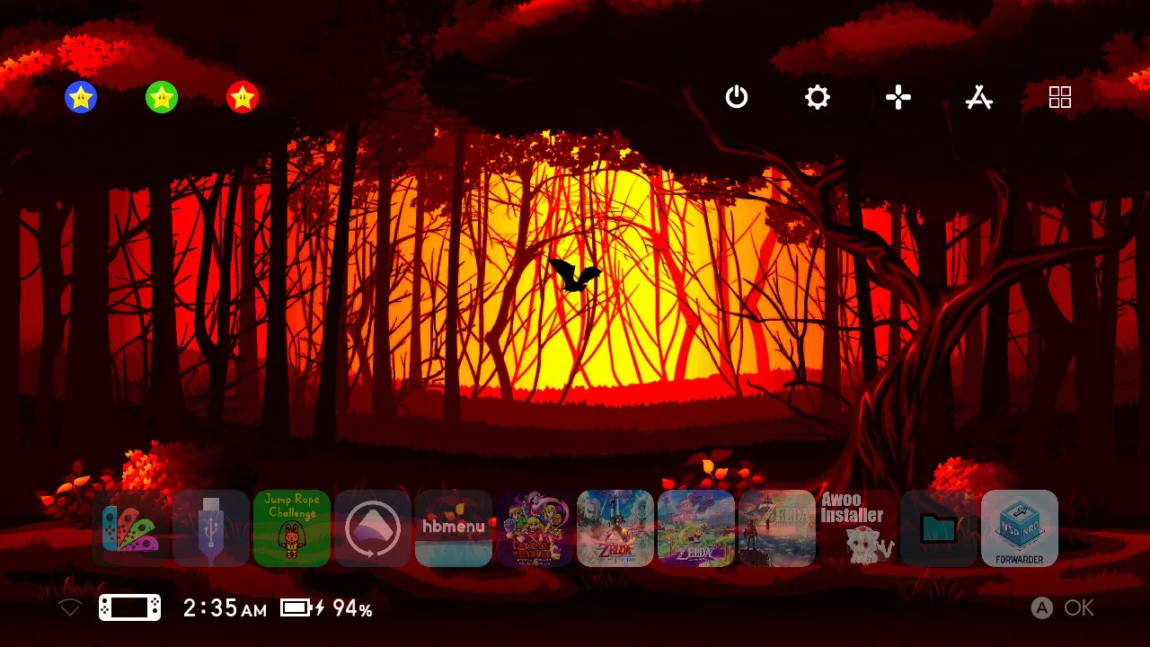 Seamless - Bats in Forest - Home | Home Menu | Switch Themes | Themezer