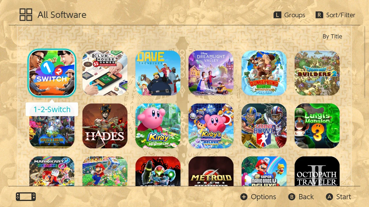Switch Game Collage - Zelda TotK | All Apps | Switch Themes | Themezer