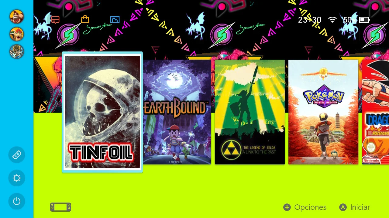 Metroid Vaporwave Chozo Edition Vertical | Home Menu | Switch Themes ...