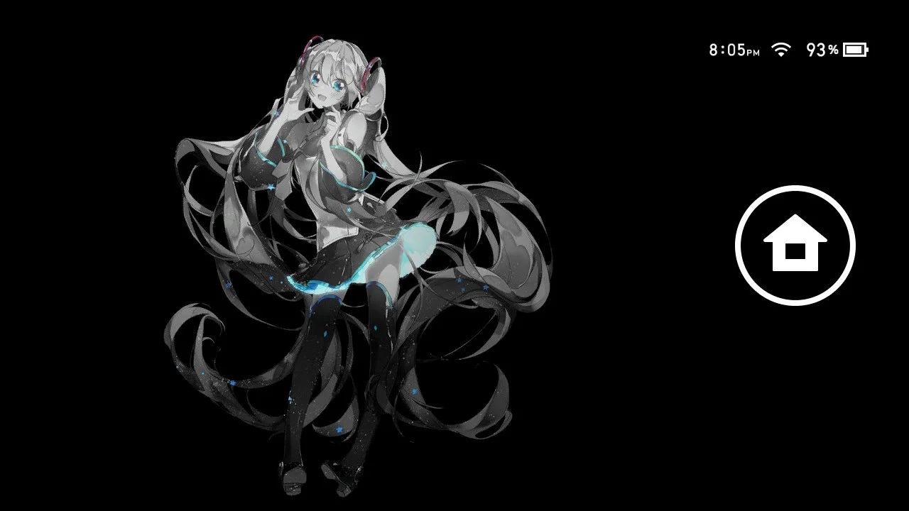 Miku Greyscale Side Lock | Lockscreen | Switch Themes | Themezer