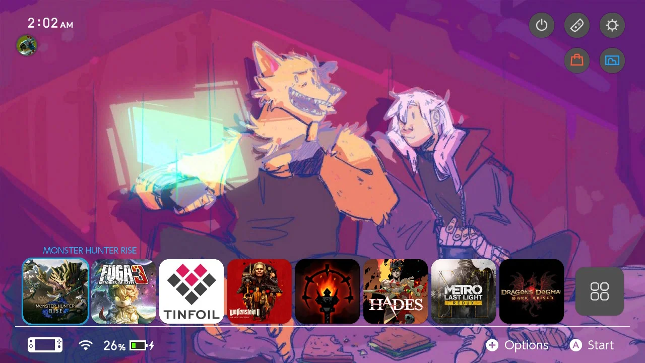 Remember The Flowers VN Home Screen | Home Menu | Switch Themes | Themezer