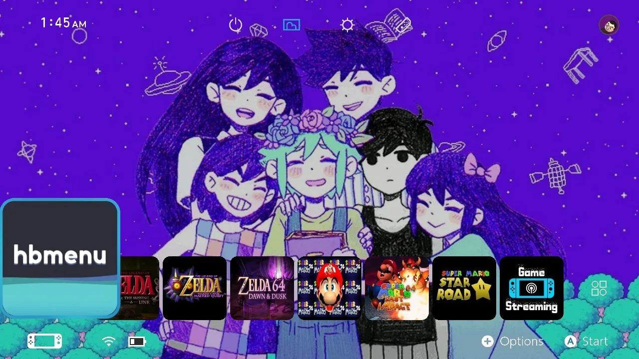 Omori HomeScreen | Home Menu | Switch Themes | Themezer