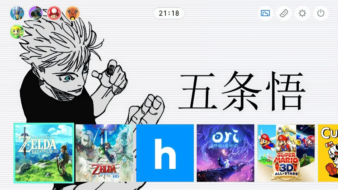 Home Menu Satoru Gojo | Home Menu | Switch Themes | Themezer