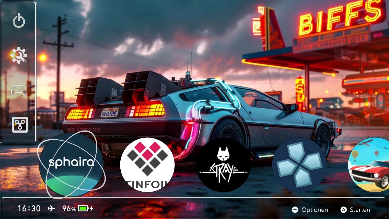 Back To The Future - Animated Home Menu | Home Menu | Switch Themes ...