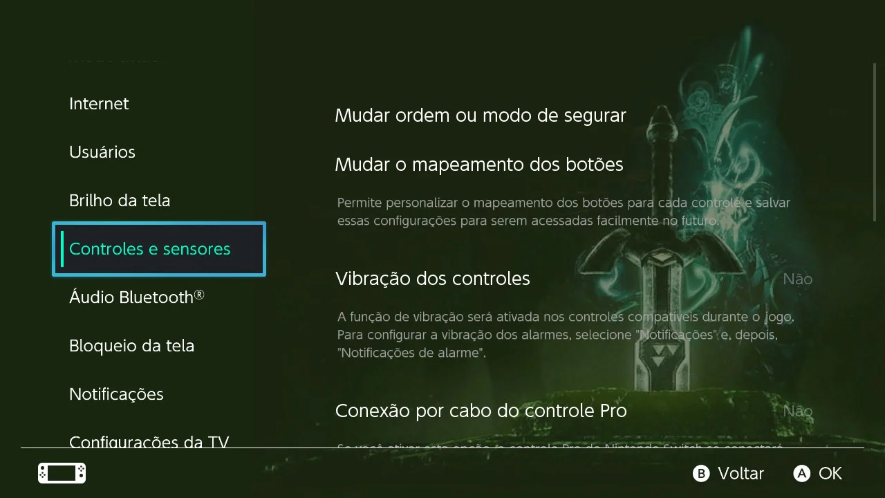 Zelda Dark-Green Settings | Settings | Switch Themes | Themezer