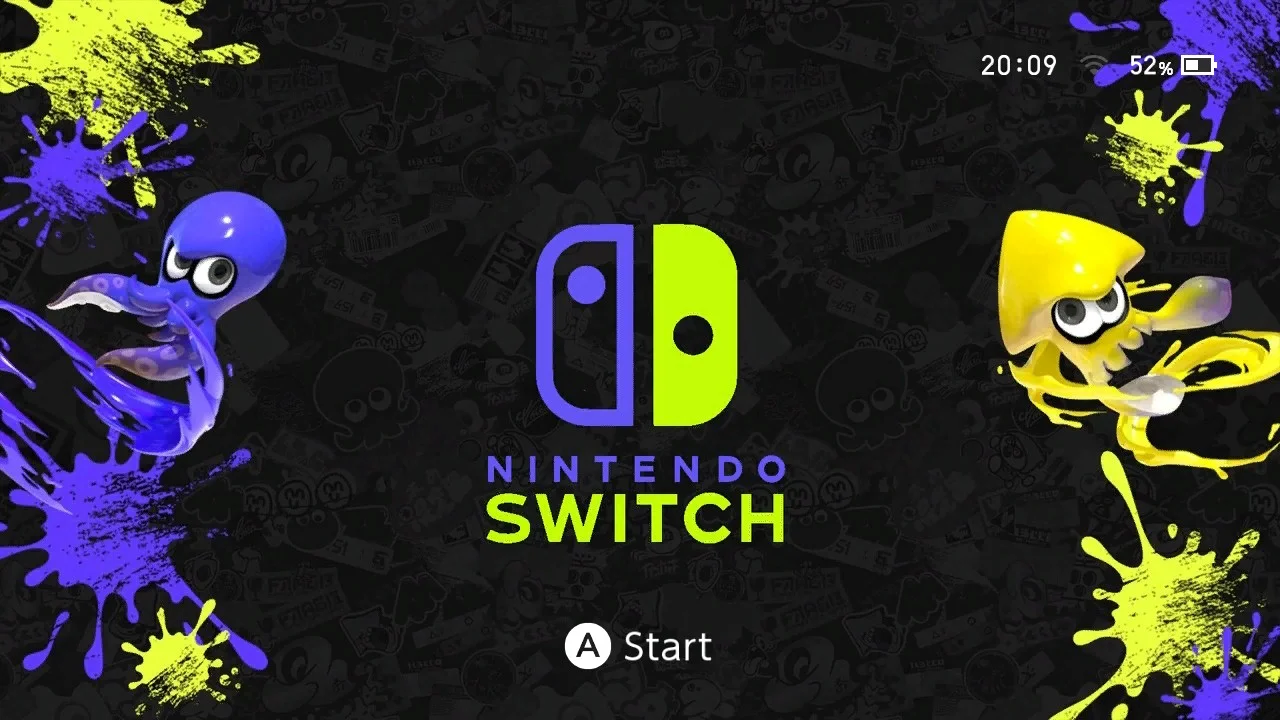 Lock Screen - Splatoon 3 Lockscreen Switch Logo | Lockscreen | Switch Themes | Themezer