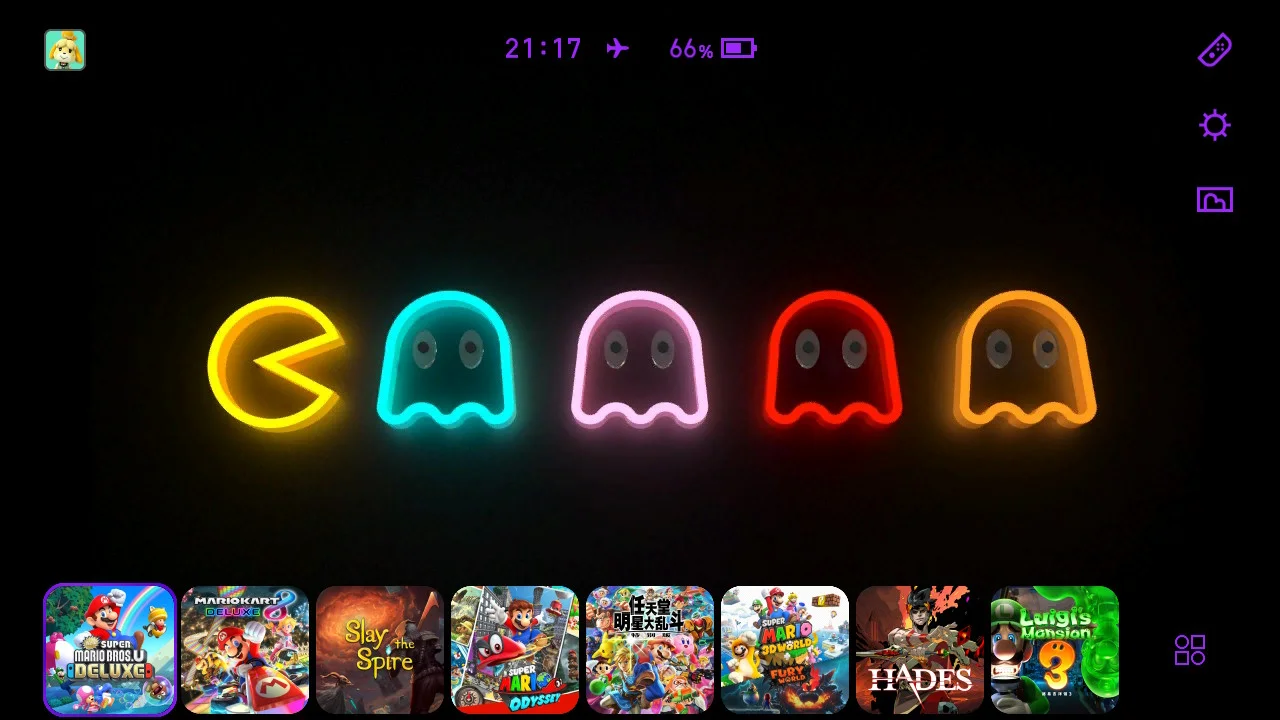 pacman | Home Menu | Switch Themes | Themezer