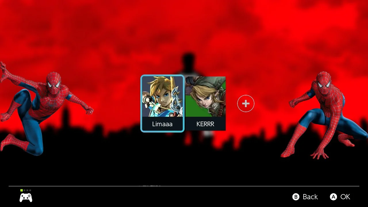 Spider-Man red and black | Player Selection | Switch Themes | Themezer