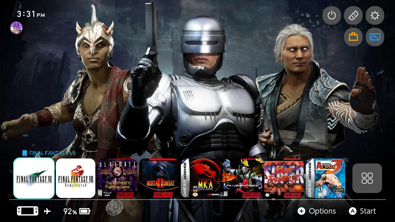 Mortal Kombat 11 | Home Menu | Switch Themes | Themezer