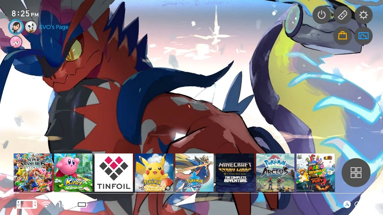 Scarlet & Violet Legends | Home Menu | Switch Themes | Themezer