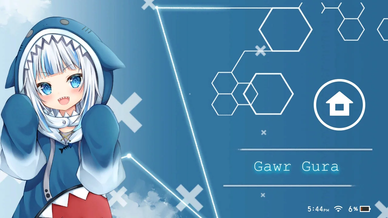 Gawr Gura (lockscreen) | Lockscreen | Switch Themes | Themezer