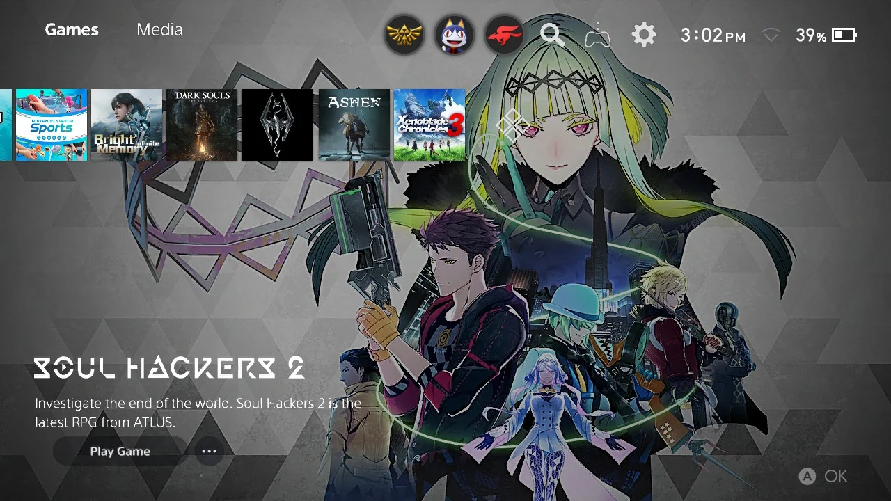 PS5 UI v3 Soul Hacker 2 Home Theme | Home Menu | Switch Themes | Themezer
