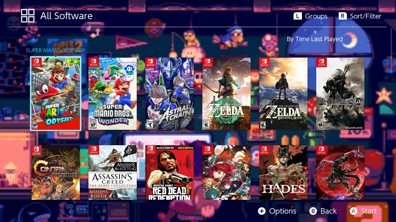 Mario Chillax V1 - AllApps Vertical | All Apps | Switch Themes | Themezer