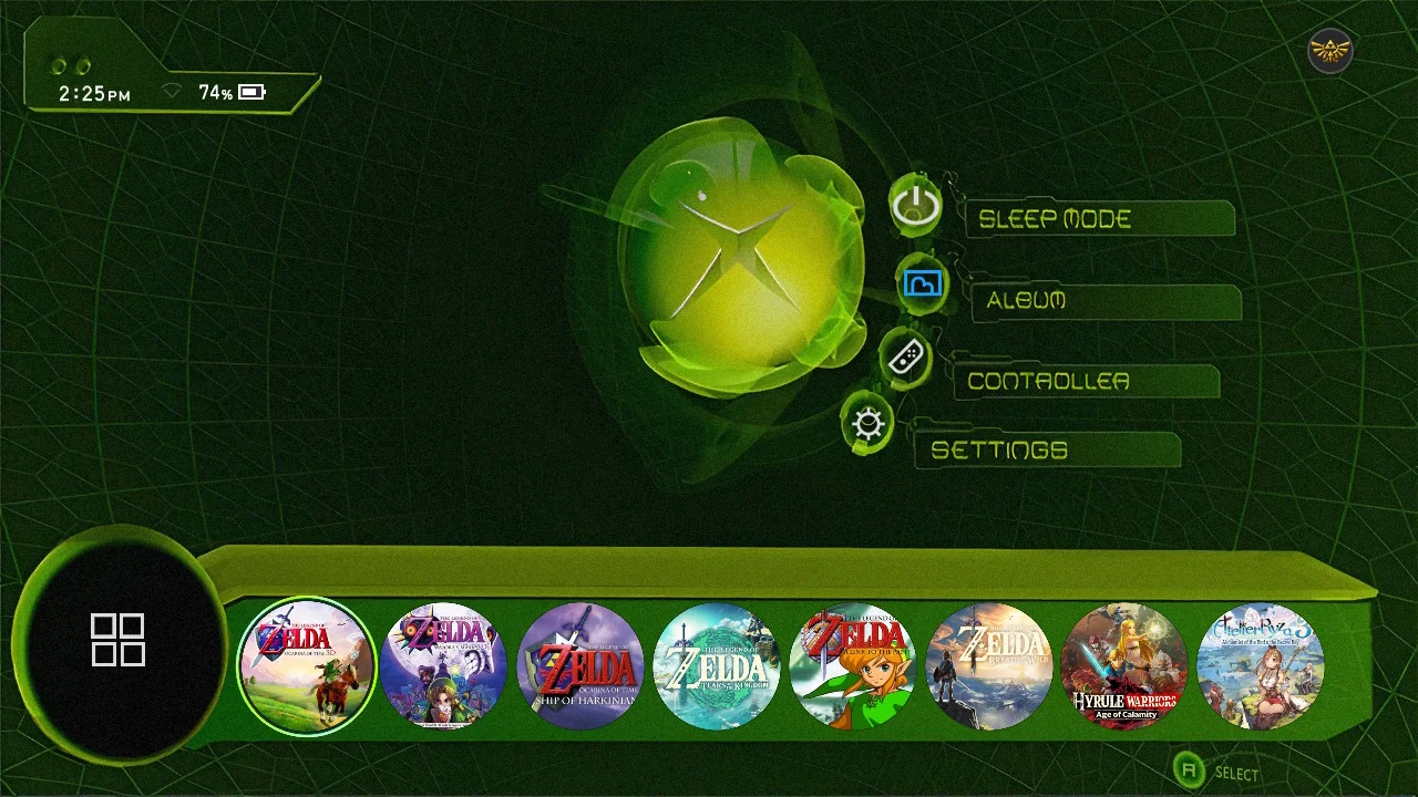 Xbox Classic Home Menu | Home Menu | Switch Themes | Themezer