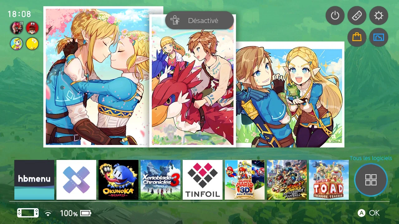 Zelda Love | Home Menu | Switch Themes | Themezer
