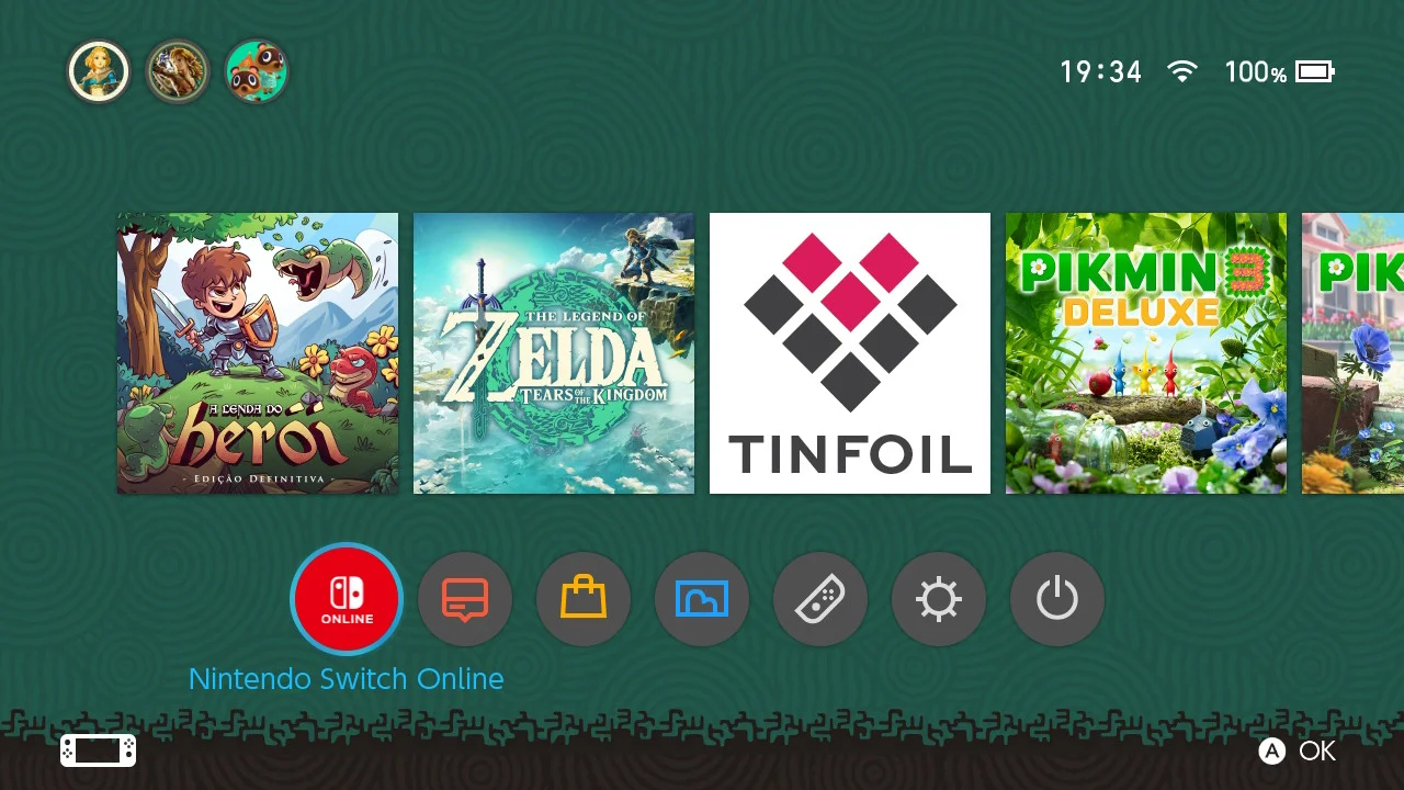 Zelda Tears of the Kingdom | Home Menu | Switch Themes | Themezer