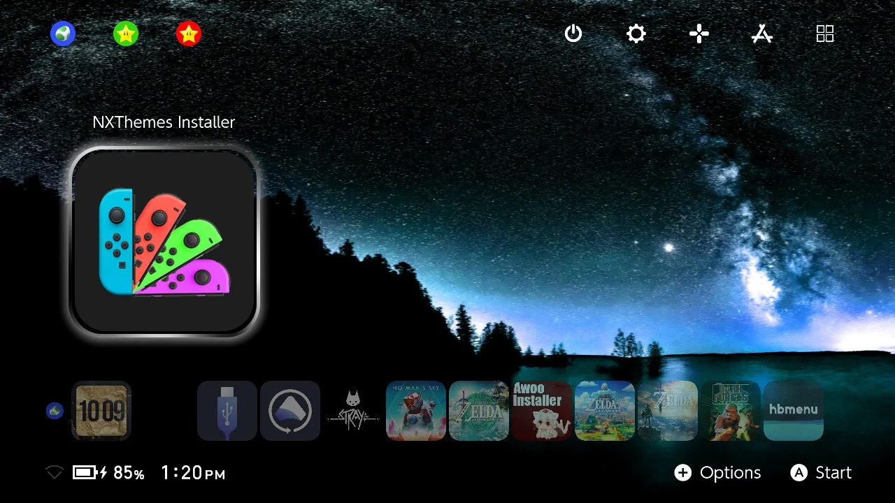 Seamless - Night Sky Panorama | Home Menu | Switch Themes | Themezer