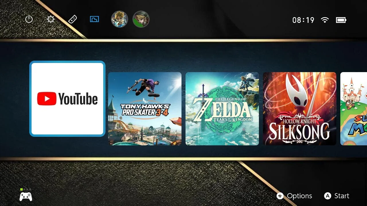 Gold Blue Home | Home Menu | Switch Themes | Themezer