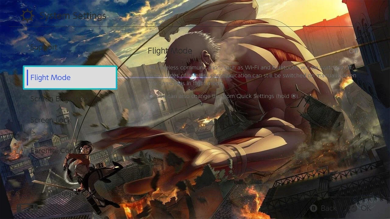 AOT Settings Theme | Settings | Switch Themes | Themezer