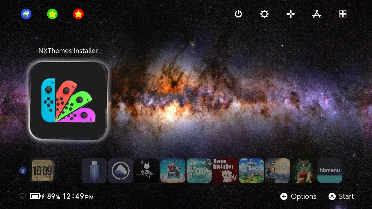Seamless - Galaxy Panorama | Home Menu | Switch Themes | Themezer