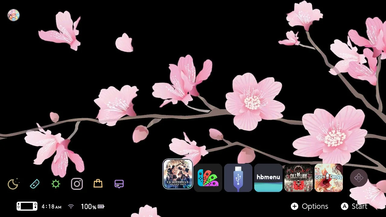 Pastel Sakura Home Unbanned | Home Menu | Switch Themes | Themezer
